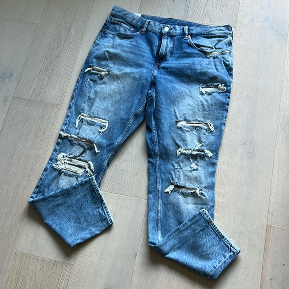 H&M | Jeans | Hm Ripped Premium Jeans | Poshmark